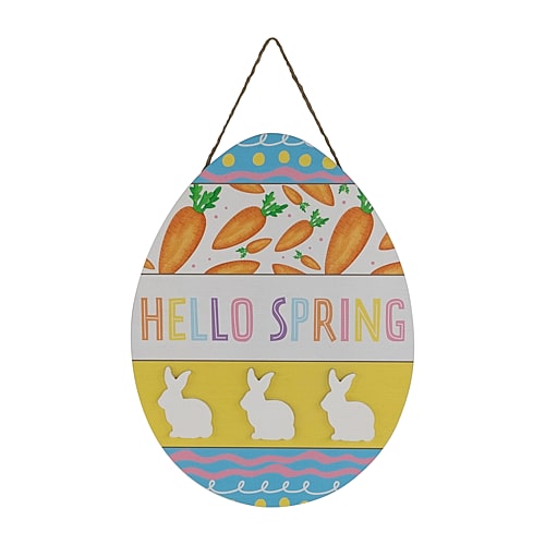 Click here for Northlight 16 Hello Spring Egg Wooden Wall Sign  O... prices