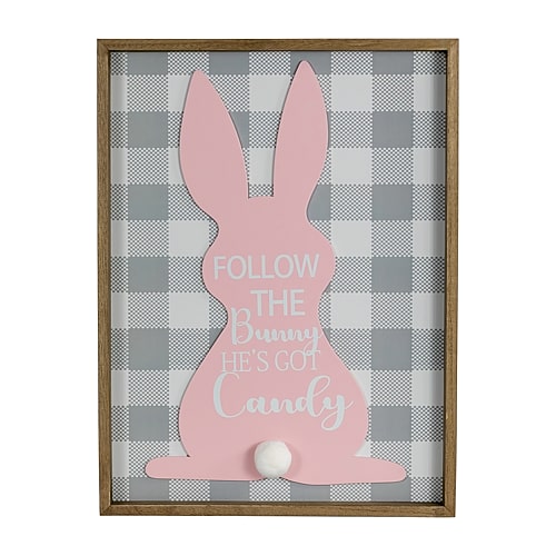 Click here for Northlight 16 Framed Follow The Bunny HeS Got Cand... prices