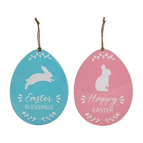 Click here for Northlight 10 Egg Metal Wall Sign  One Size  Pink prices