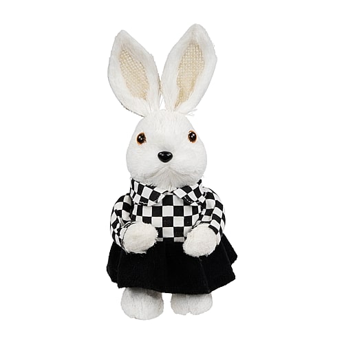 Click here for Northlight 10 Girl Rabbit In Checkered Dress Easte... prices