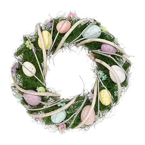 Click here for Northlight 15 Speckled Eggs And Spring Flowers Wre... prices