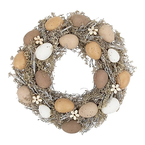 Click here for Northlight 12 Natural Earth Speckled Egg Twig Wrea... prices