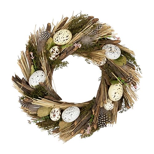 Click here for Northlight 14 Speckled Eggs And Feathers Artificia... prices