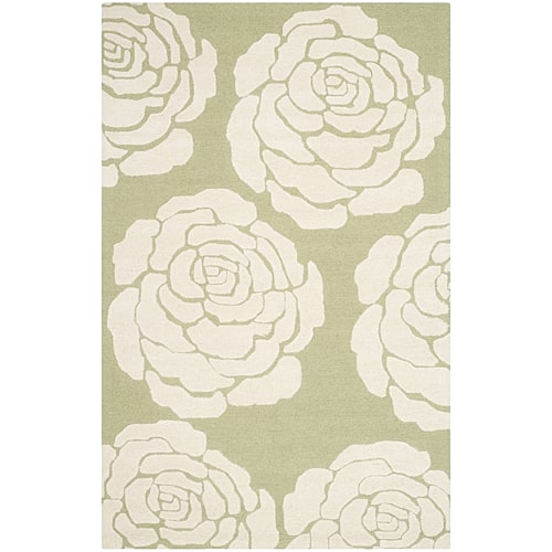 Click here for Safavieh Dacre Floral Wool Indoor Rectangular Runn... prices