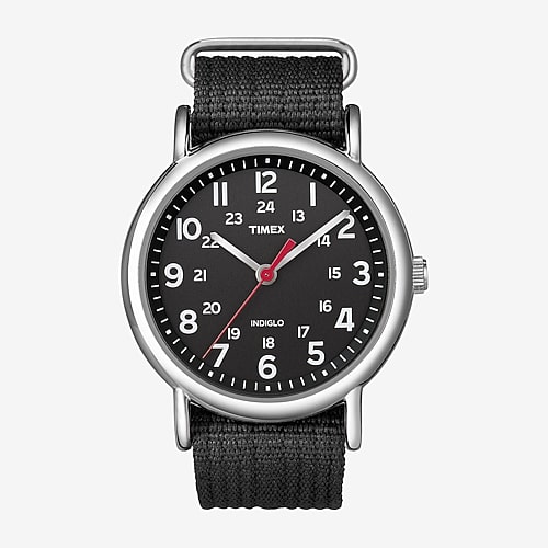 Click here for Timex Weekender Black Fabric Strap Watch T2N647  O... prices