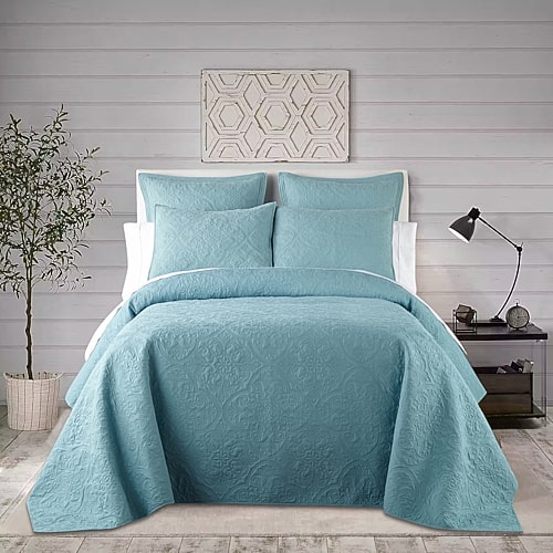 Click here for Home Expressions Harper Bedspread  One Size  Blue prices