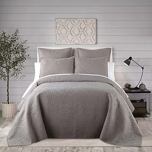 Click here for Home Expressions Harper Bedspread  One Size  Gray prices
