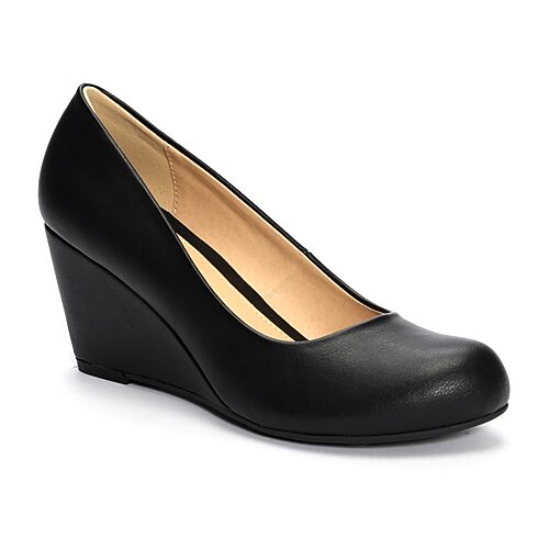 Click here for CL by Laundry Nima Womens Round Closed Toe Wedge H... prices