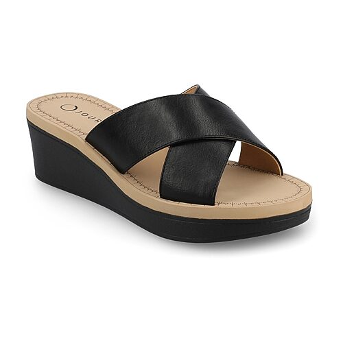 Click here for Journee Collection Womens Biara Wedge Sandals  8 1... prices