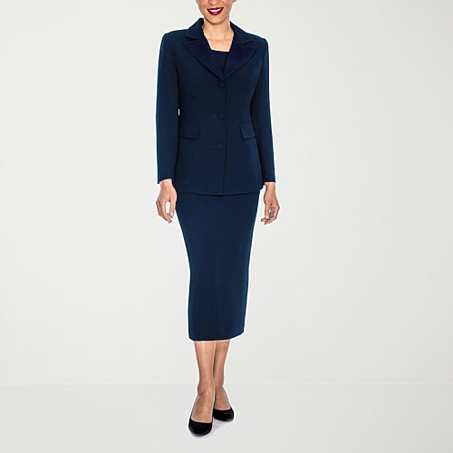 Click here for Giovanna Signature 2-pc. Skirt Suit  8  Blue prices