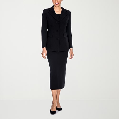 Click here for Giovanna Signature 2-pc. Skirt Suit-Plus  24w  Bla... prices