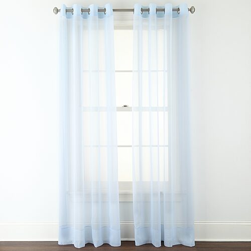 Click here for Liz Claiborne Lisette Grommet Top Sheer Single Cur... prices