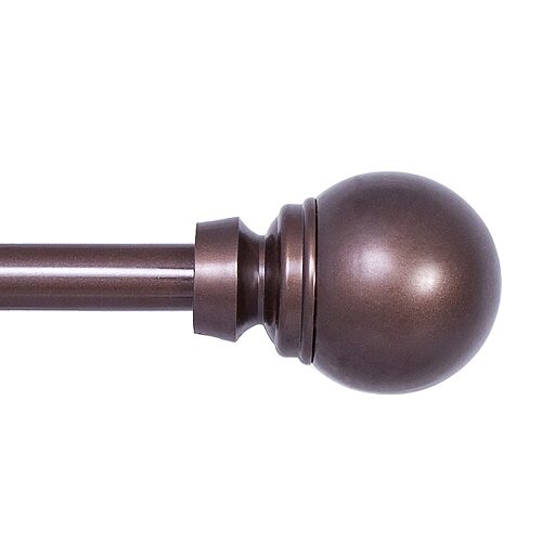 Click here for Kenney Mae Ball 5/8 IN Adjustable Curtain Rod  One... prices