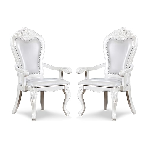 Click here for Furniture of America 2-pc. Upholstered Dining Chai... prices