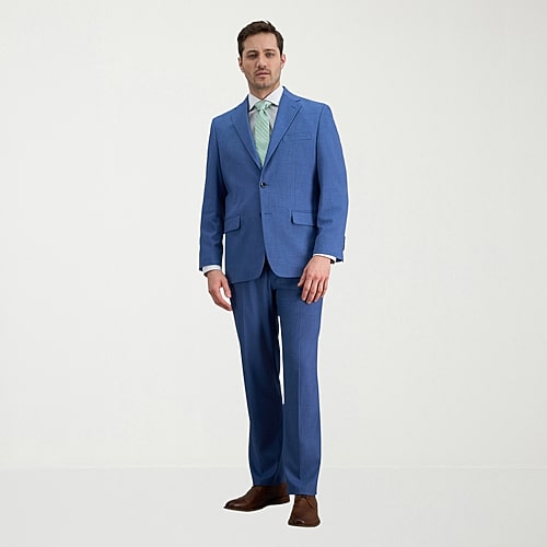 Click here for Jmh Men Premium Stretch Classic Fit Flat Front Sui... prices