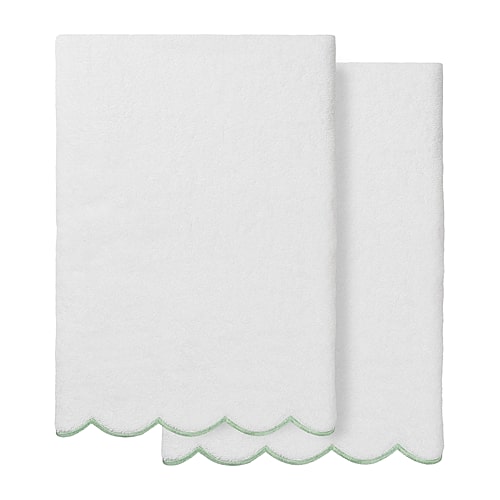 Click here for Linum Home Adornia Scallop Cotton Bath Towel prices