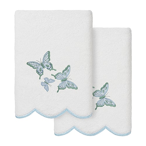 Click here for Linum Home Textiles Britney Scallop 2-pc. Embellis... prices