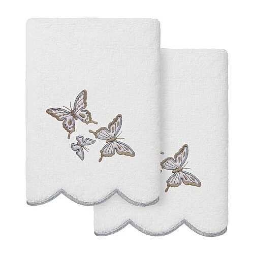 Click here for Linum Home Textiles Britney Scallop 2-pc. Embellis... prices