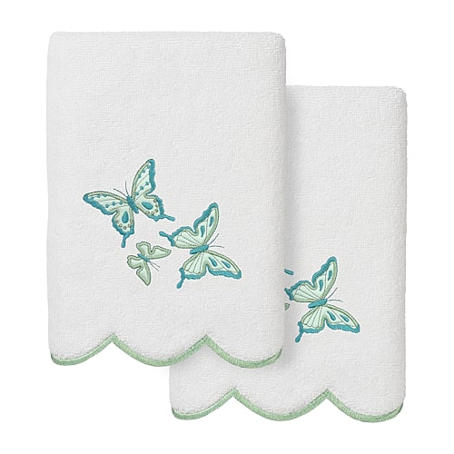 Click here for Linum Home Textiles Britney Scallop 2-pc. Embellis... prices