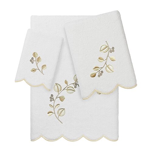Click here for Linum Home Textiles Wild Branch Scallop 3-pc. Quic... prices