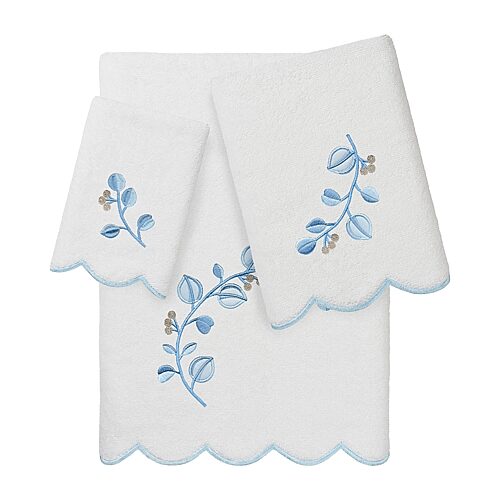 Click here for Linum Home Textiles Wild Branch Scallop 3-pc. Quic... prices