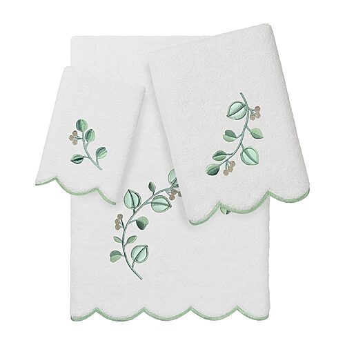 Click here for Linum Home Textiles Wild Branch Scallop 3-pc. Quic... prices