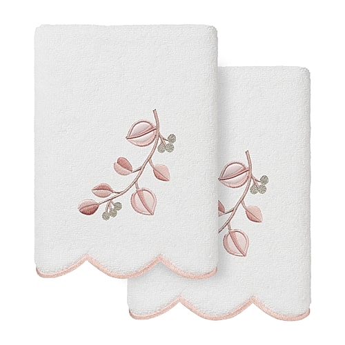 Click here for Linum Home Textiles Wild Branch Scallop 2-pc. Embe... prices