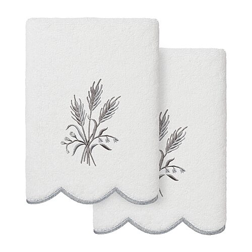 Click here for Linum Home Textiles Whitney Scallop 2-pc. Embellis... prices