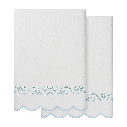 Click here for Linum Home Textiles Symmetra Scallop 2-pc. Quick D... prices