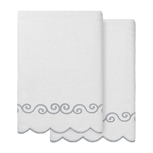 Click here for Linum Home Textiles Symmetra Scallop 2-pc. Quick D... prices