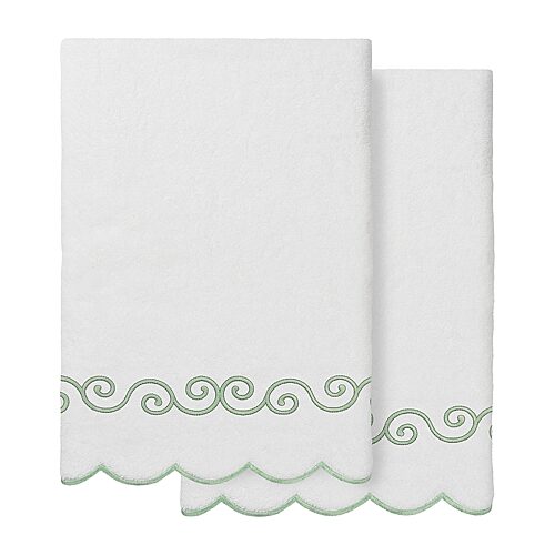 Click here for Linum Home Textiles Symmetra Scallop 2-pc. Quick D... prices