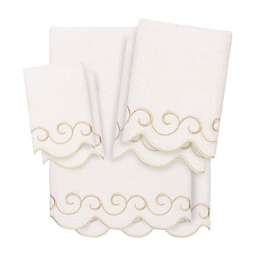 Click here for Linum Home Textiles Simplicity Scallop 6-pc. Quick... prices