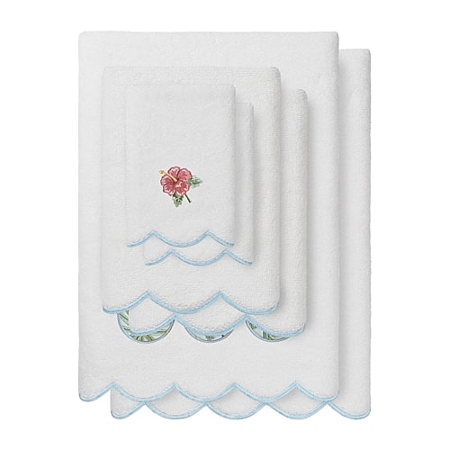 Click here for Linum Home Textiles Maui Scallop 6-pc. Quick Dry B... prices