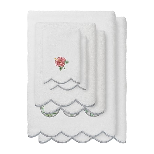 Click here for Linum Home Textiles Maui Scallop 6-pc. Quick Dry B... prices