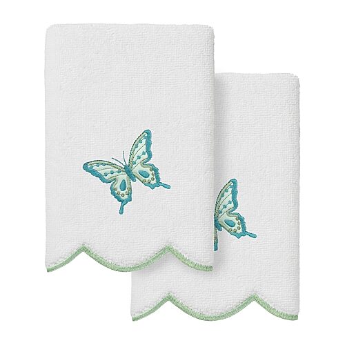 Click here for Linum Home Textiles Britney Scallop 2-pc. Embellis... prices