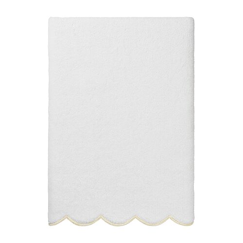 Click here for Linum Home Adornia Scallop Cotton Bath Towel  27 x... prices