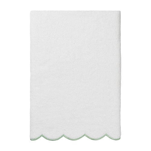 Click here for Linum Home Adornia Scallop Cotton Bath Towel  27 x... prices