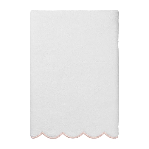 Click here for Linum Home Adornia Scallop Cotton Bath Towel  27 x... prices