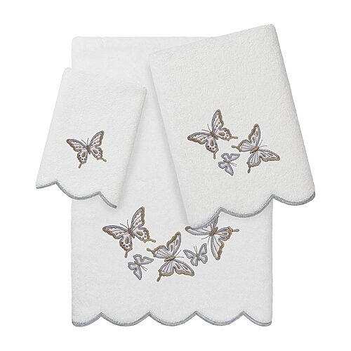 Click here for Linum Home Textiles Britney Scallop 3-pc. Quick Dr... prices