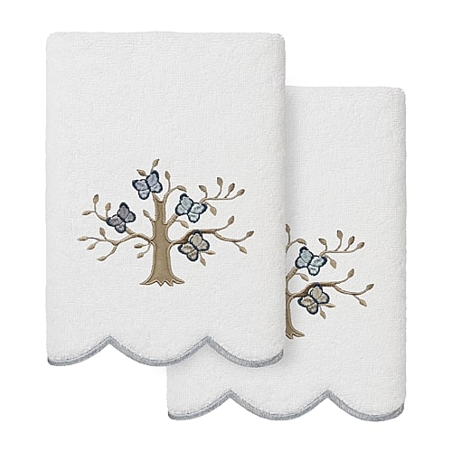 Click here for Linum Home Textiles Teresa Scallop 2-pc. Embellish... prices