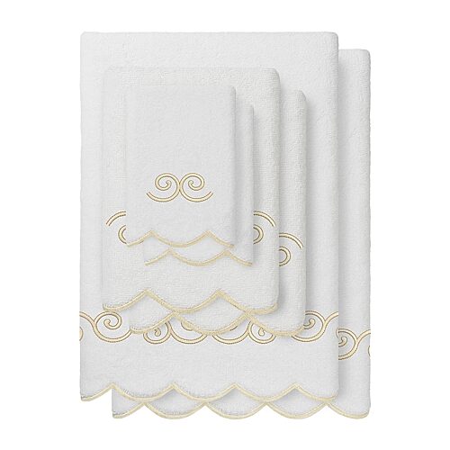 Click here for Linum Home Textiles Symmetra Scallop 6-pc. Quick D... prices