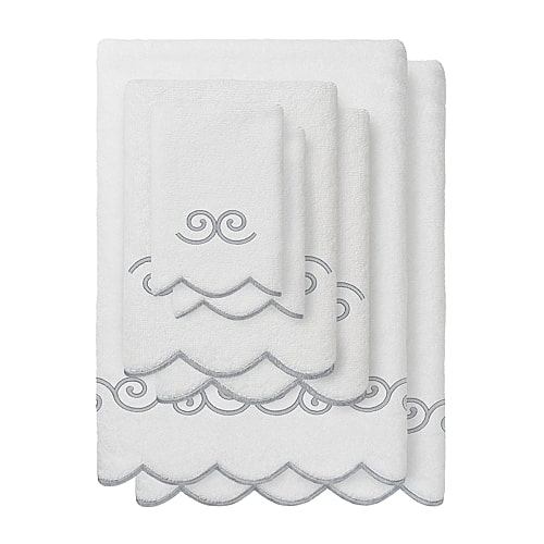 Click here for Linum Home Textiles Symmetra Scallop 6-pc. Quick D... prices