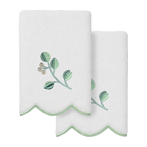 Click here for Linum Home Textiles Wild Branch Scallop 2-pc. Embe... prices