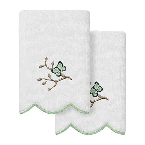 Click here for Linum Home Textiles Teresa Scallop 2-pc. Embellish... prices
