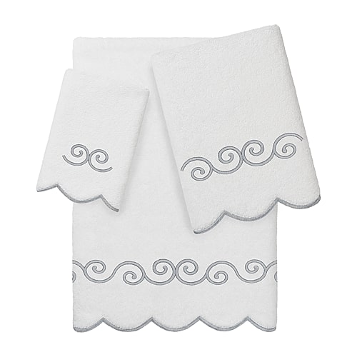 Click here for Linum Home Textiles Symmetra Scallop 3-pc. Quick D... prices