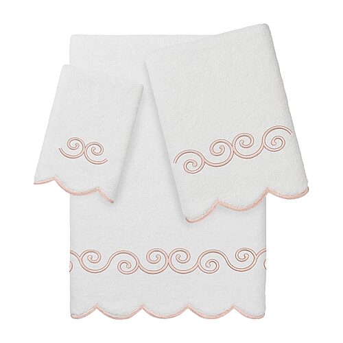 Click here for Linum Home Textiles Symmetra Scallop 3-pc. Quick D... prices