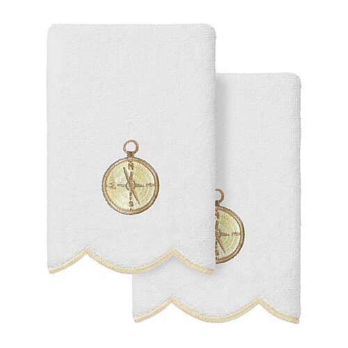 Click here for Linum Home Textiles Sea Joy Scallop 2-pc. Embellis... prices
