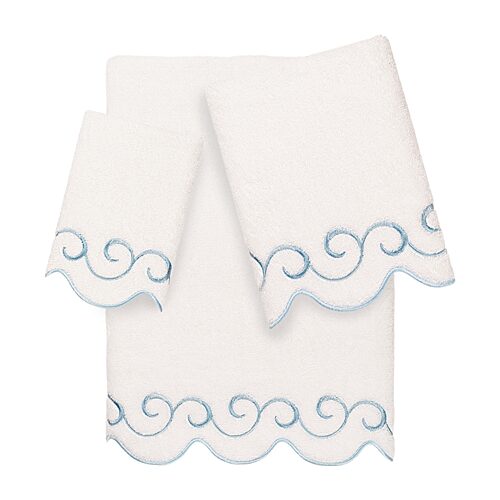 Click here for Linum Home Textiles Simplicity Scallop 3-pc. Quick... prices