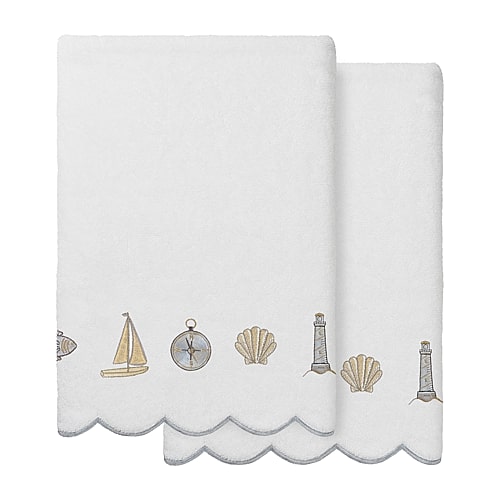 Click here for Linum Home Textiles Sea Joy Scallop 2-pc. Quick Dr... prices