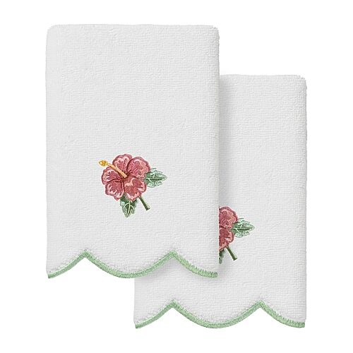Click here for Linum Home Textiles Maui Scallop 2-pc. Embellished... prices